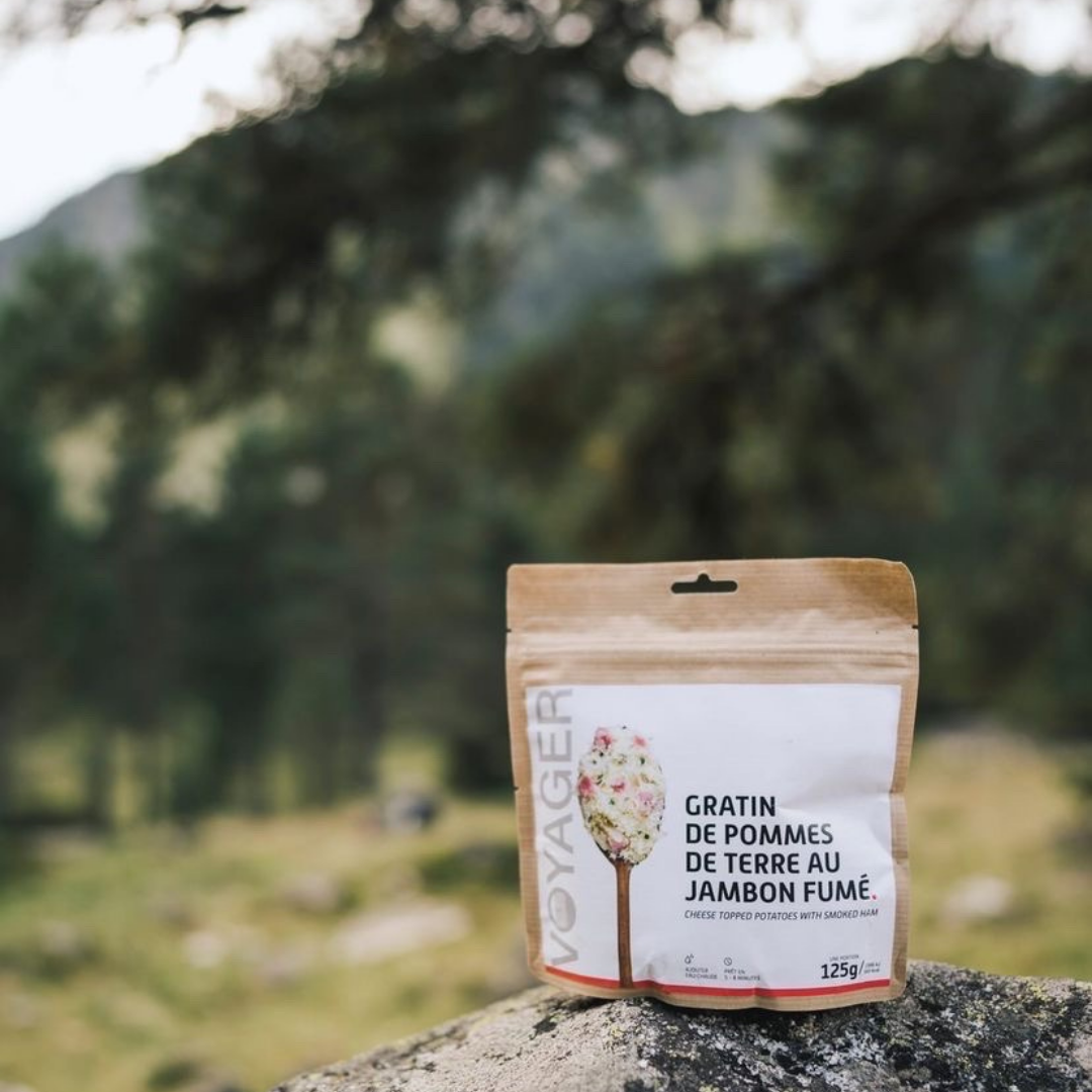 Repas lyophilisé - Gratin de pommes de terre au jambon fumé lyophilisé ...